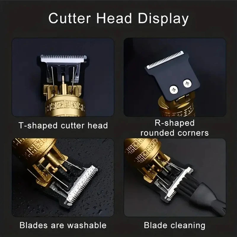 USB Fast Charging Hair Trimmer Portable Cordless Shaver Barber Electri ...