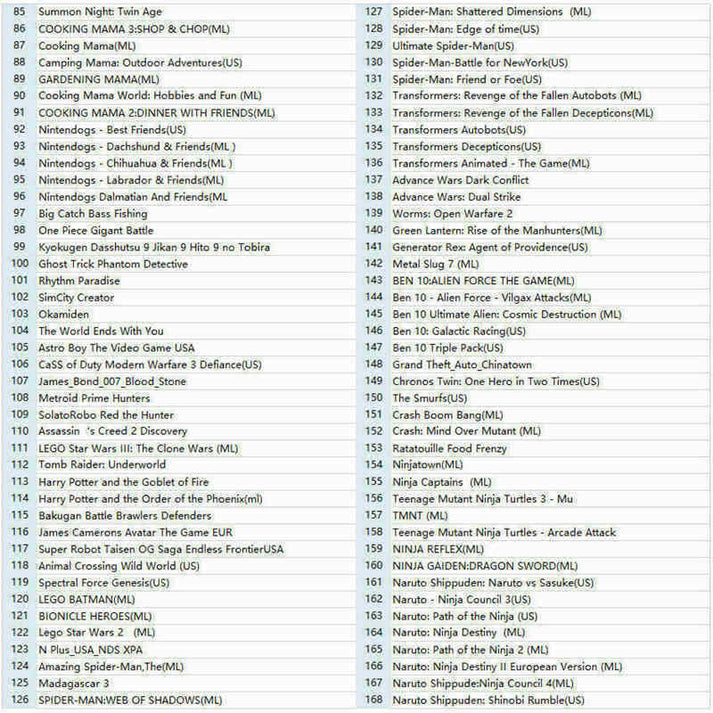 208-in-1 DS Game Pack – NewSpark